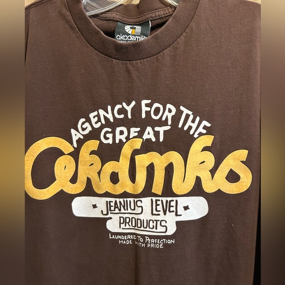 Akademiks | Shirts | Akademiks Xl Thick Brown Gold Tshirt Union Jeanius ...
